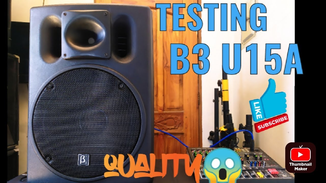 BETA THREE U15A | DEMO AND TESTING | PROFESSIONAL SPEAKERS - YouTube