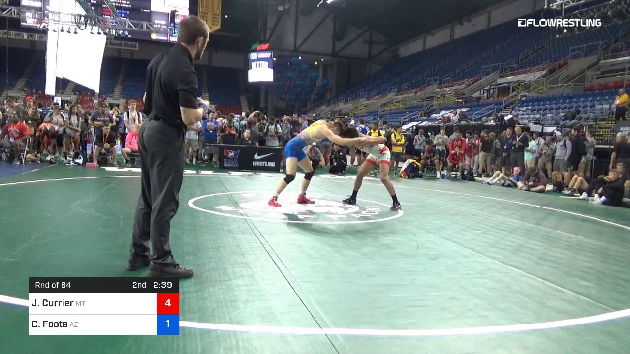 138 Lbs Rnd Of 64 Jackson Currier Montana Vs Cody Foote Arizona - YouTube