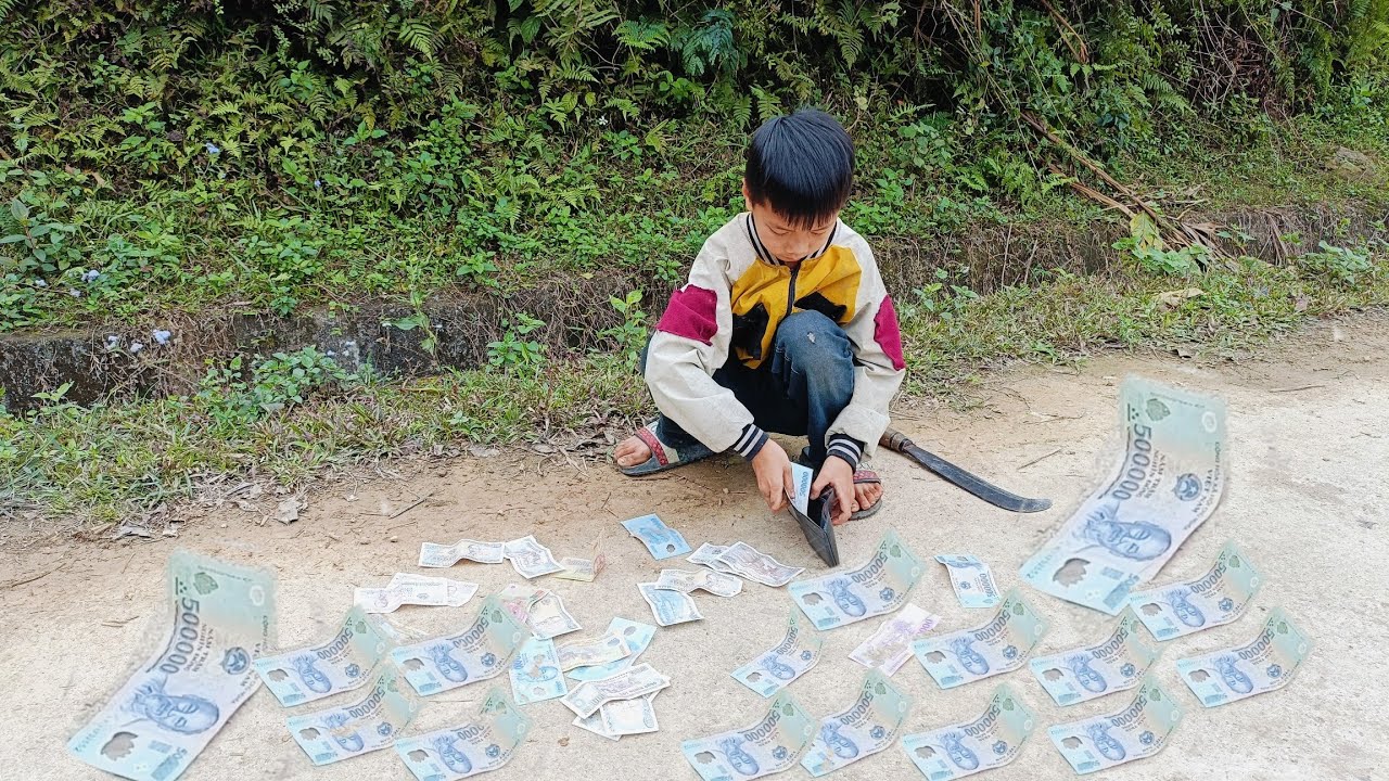 The orphan boy found a wallet full of money from the boy and returned ...