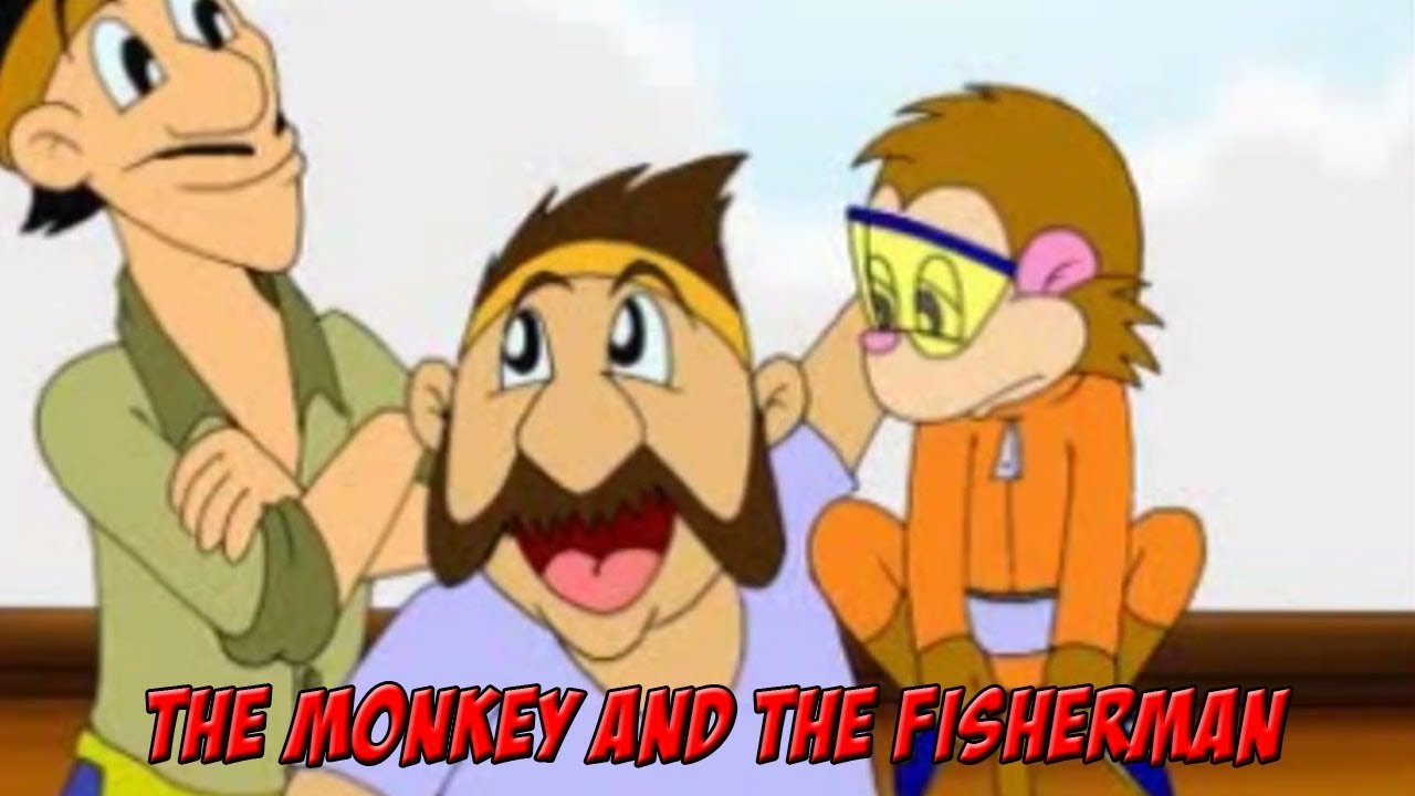 The Monkey and The Fisherman - Story for Kids & Children | Kids TV ...