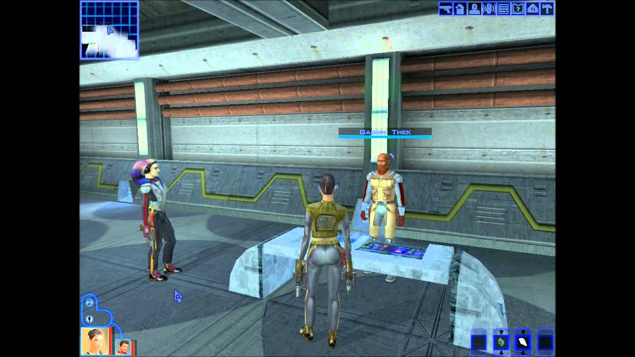 Let's Play KotOR: Part 10 - Gadon Thek and Dueling - YouTube