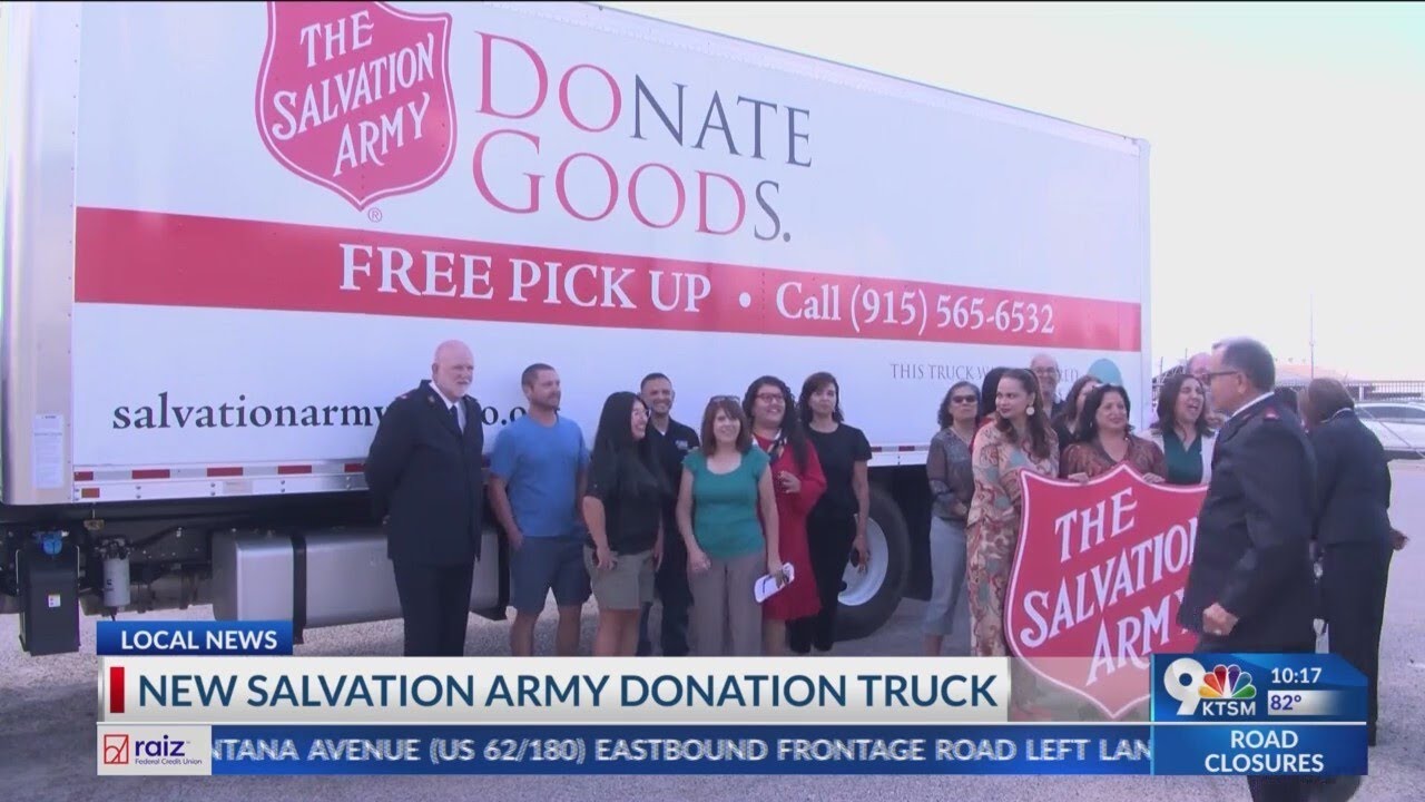 Salvation Army launches new donation truck - YouTube