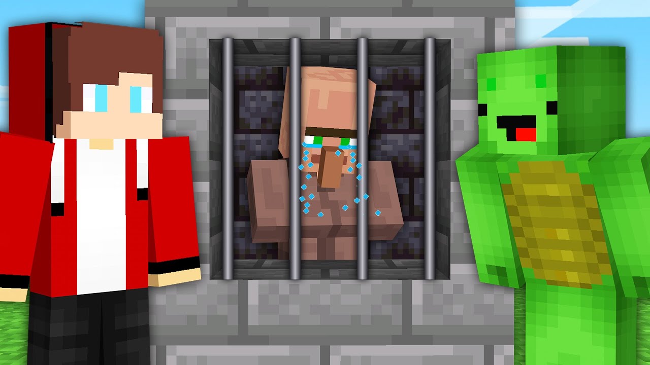 Mikey & JJ Saved Villagers From Scary Prank in Minecraft (Maizen Mazien Mizen) - YouTube
