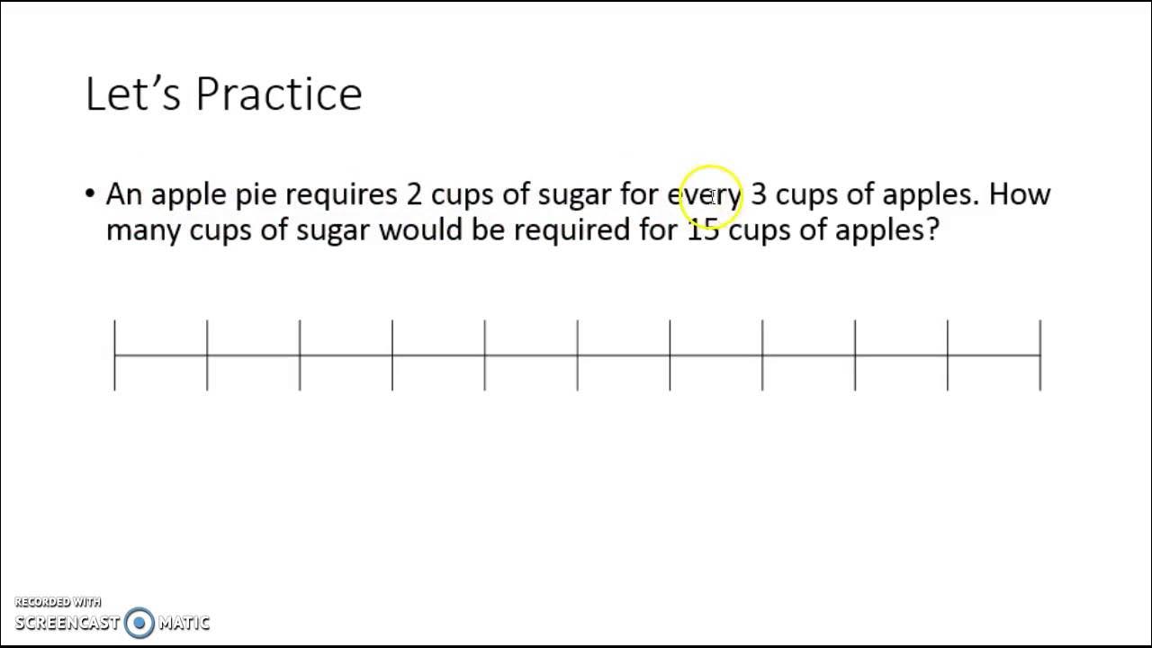 Using Double Number lines to Solve Ratio Problems 6th Grade Math - YouTube