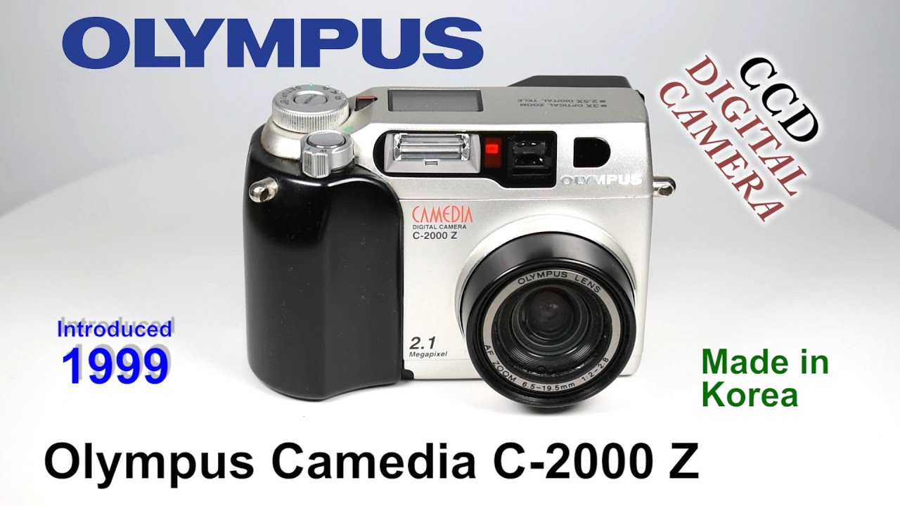 1999 Olympus C-2000 Z - CCD Digital Camera - YouTube