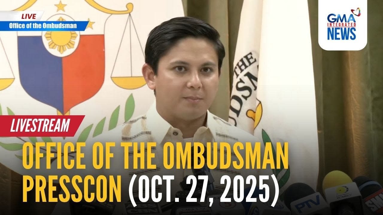 LIVE - Office of the Ombudsman presscon (Oct. 27, 2025) - Replay | GMA ...