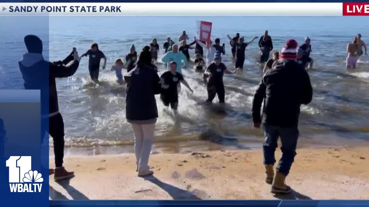 WBAL crew takes the plunge in 2023 - YouTube