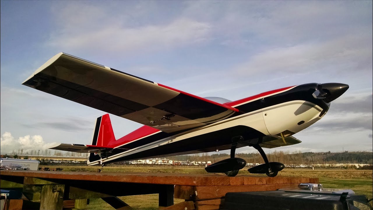 78" EF Extra 300 with VVRC 40cc and canister - YouTube