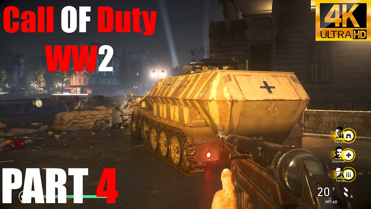 Call of Duty WW2 Gameplay Part 4 Walkthrough Campaign ULTRA High ...