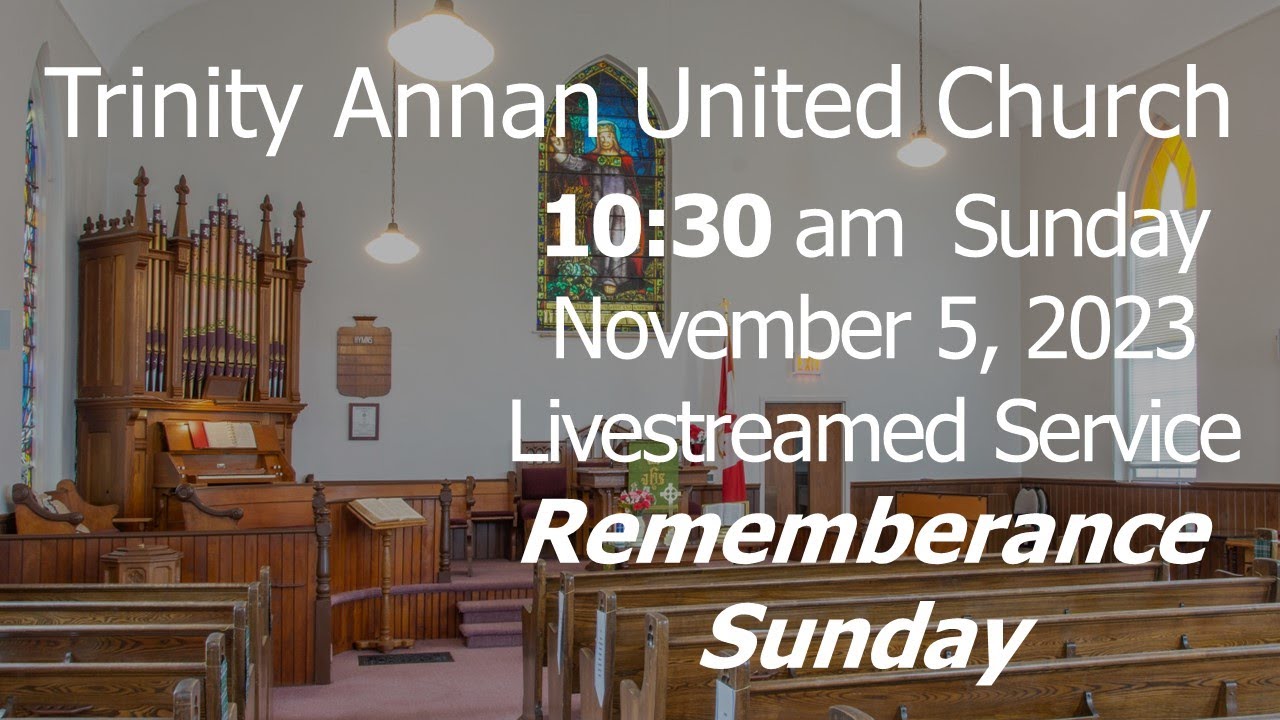 Sunday November 5th 2023 - Remembrance Sunday - YouTube