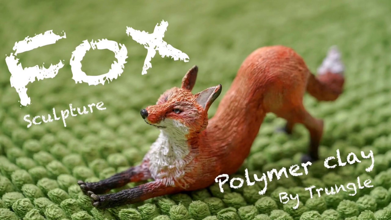 Fox - Polymer clay - YouTube