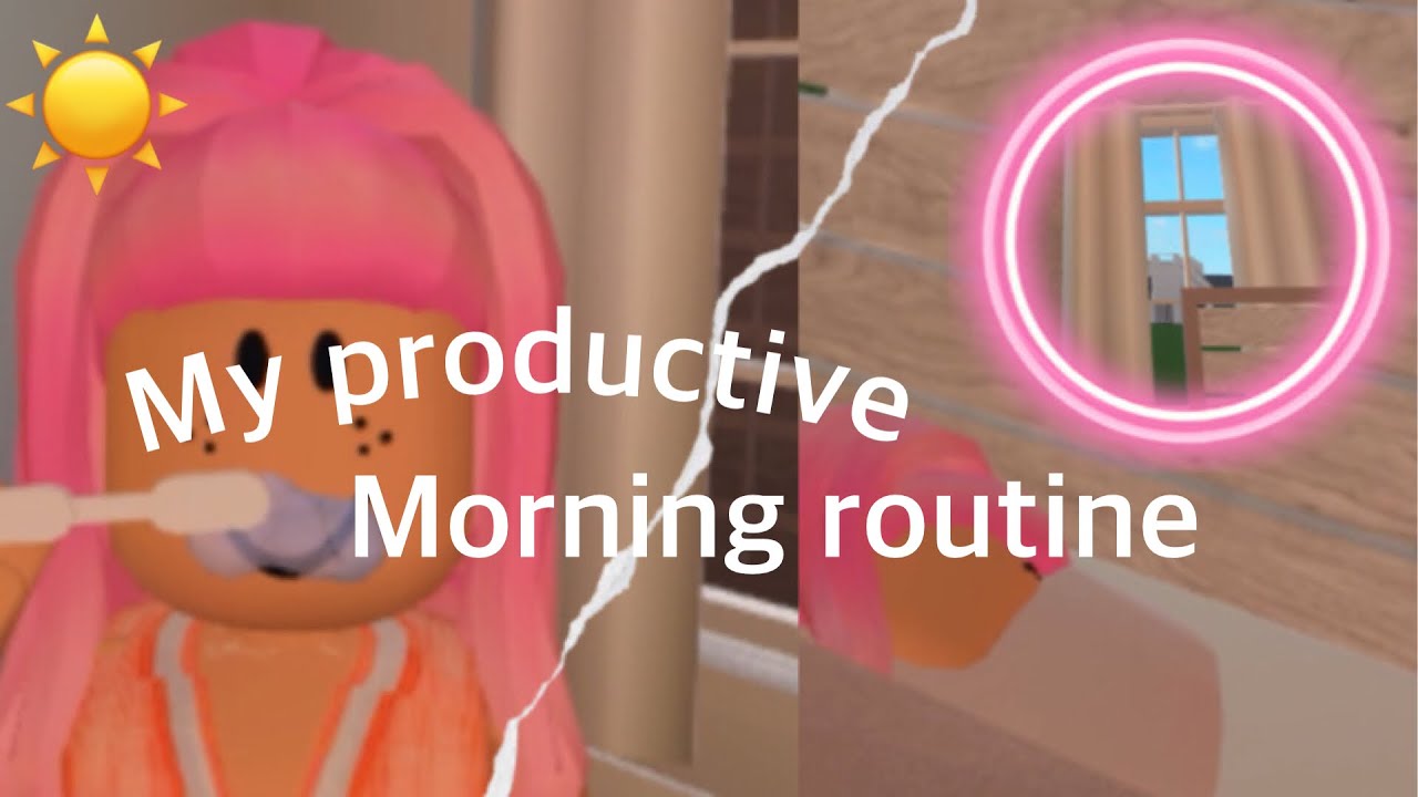 My productive morning routine|roblox bloxburg roleplays - YouTube