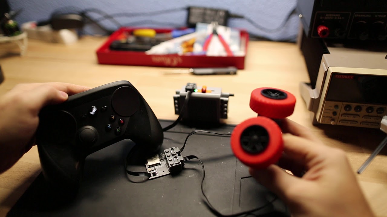LegoRemote v1.1 - a BLE/WiFi remote control for motors using a Steam ...
