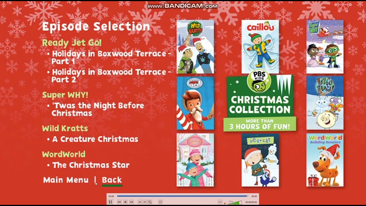 PBS Kids: Christmas Collection 2019 DVD Menu Walkthrough - YouTube