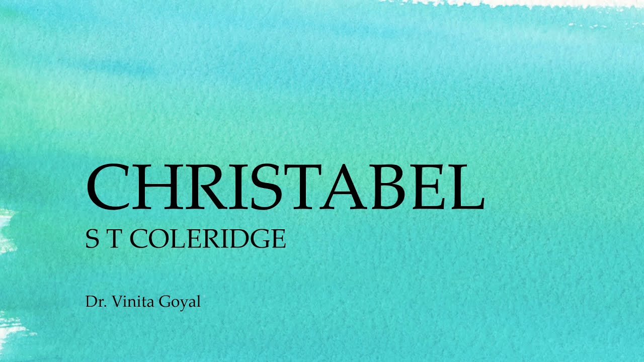 Christabel - An Analysis - YouTube