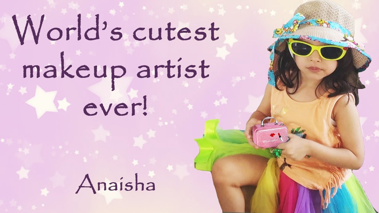World's cutest | makeup artist | makeup tutorial by 5 year old girl ...