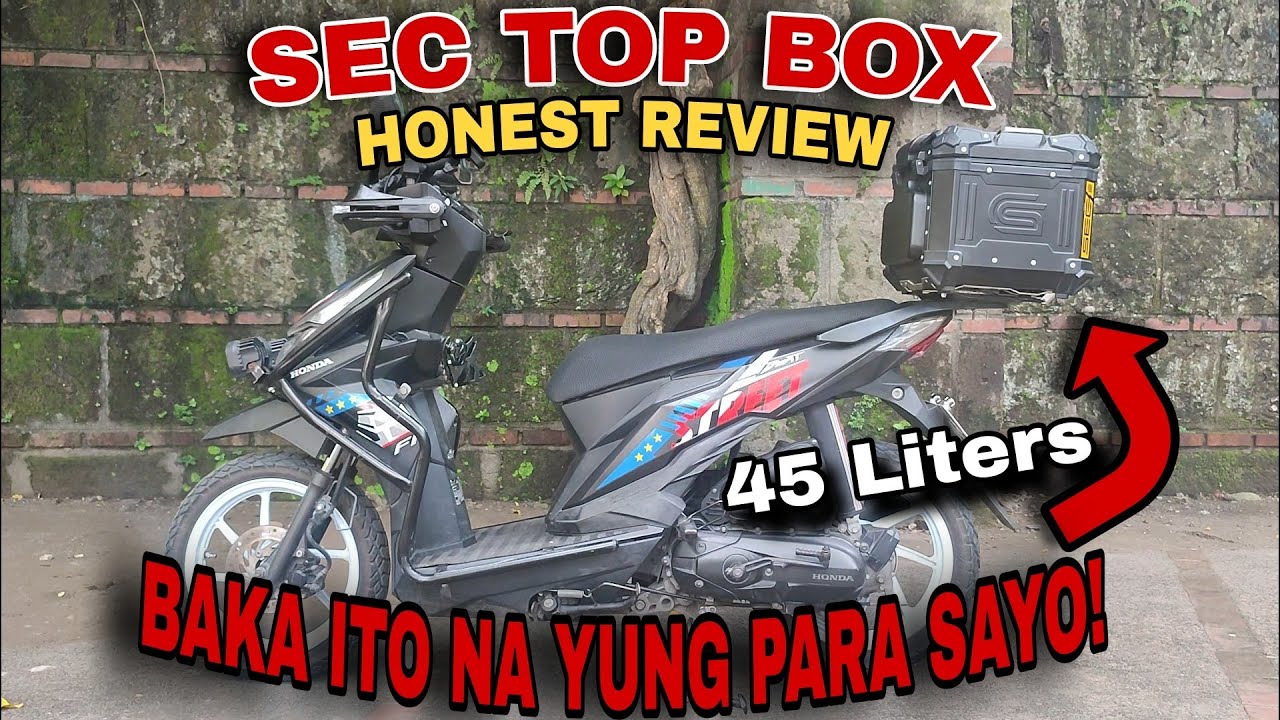 SEC TOP BOX HONEST REVIEW I 45 LITERS - YouTube