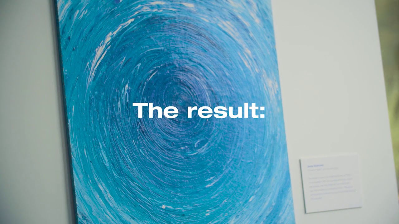 Blue art project highlights - YouTube