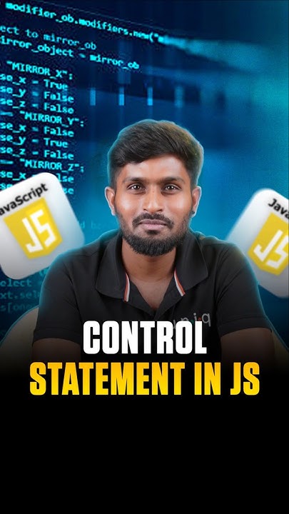 What is Control Statement in Javascript ? | #shorts - YouTube
