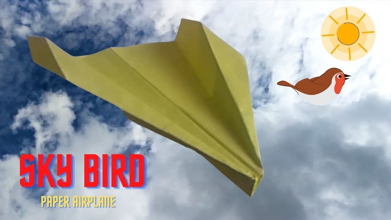 How to Make a Sky Bird Paper Airplane? / Origami Academy - YouTube