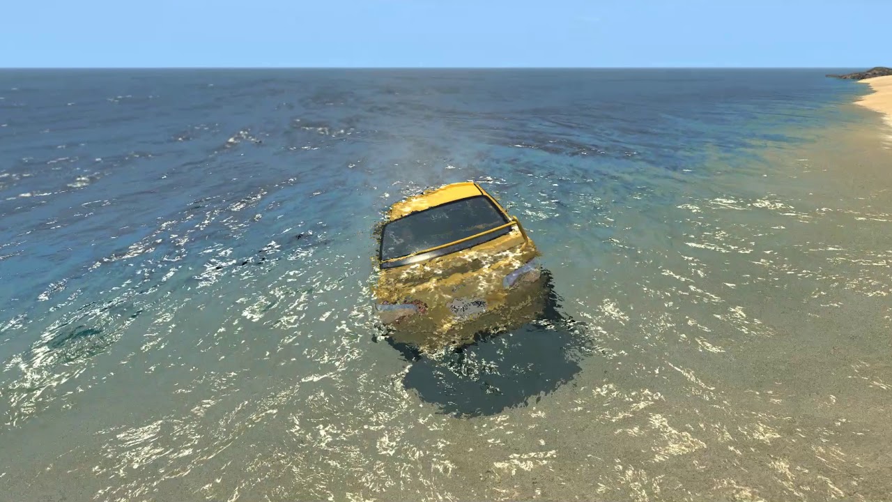 Power slide in small island, BeamNG drive - YouTube