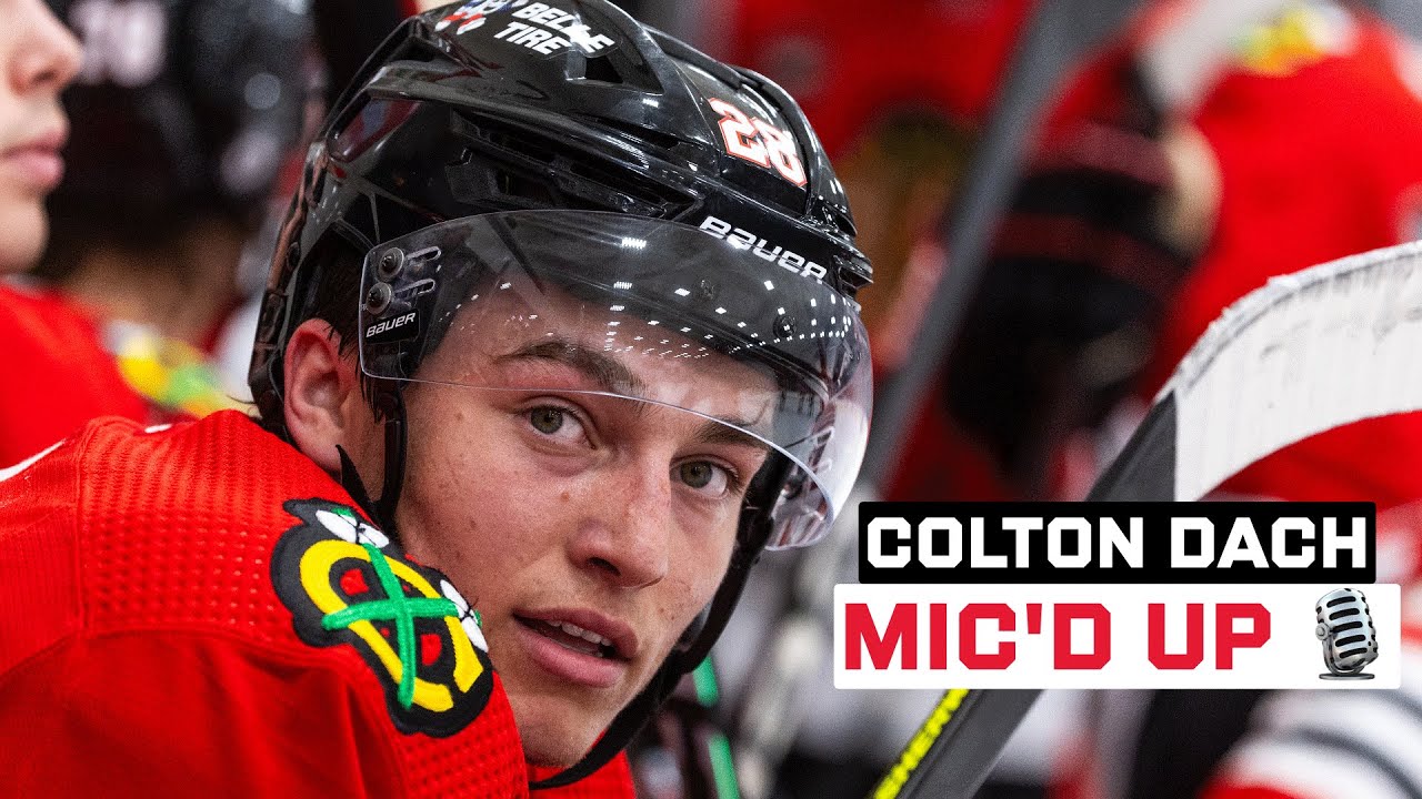 Colton Dach Mic'd Up 🎙️| Chicago Blackhawks - YouTube