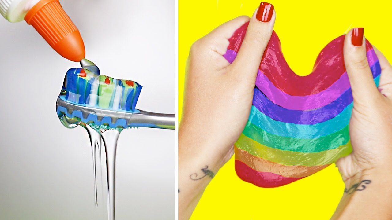 2 INGREDIENT SLIMES! TESTING AND EXPERIMENTING WITH NO BORAX SLIME ...