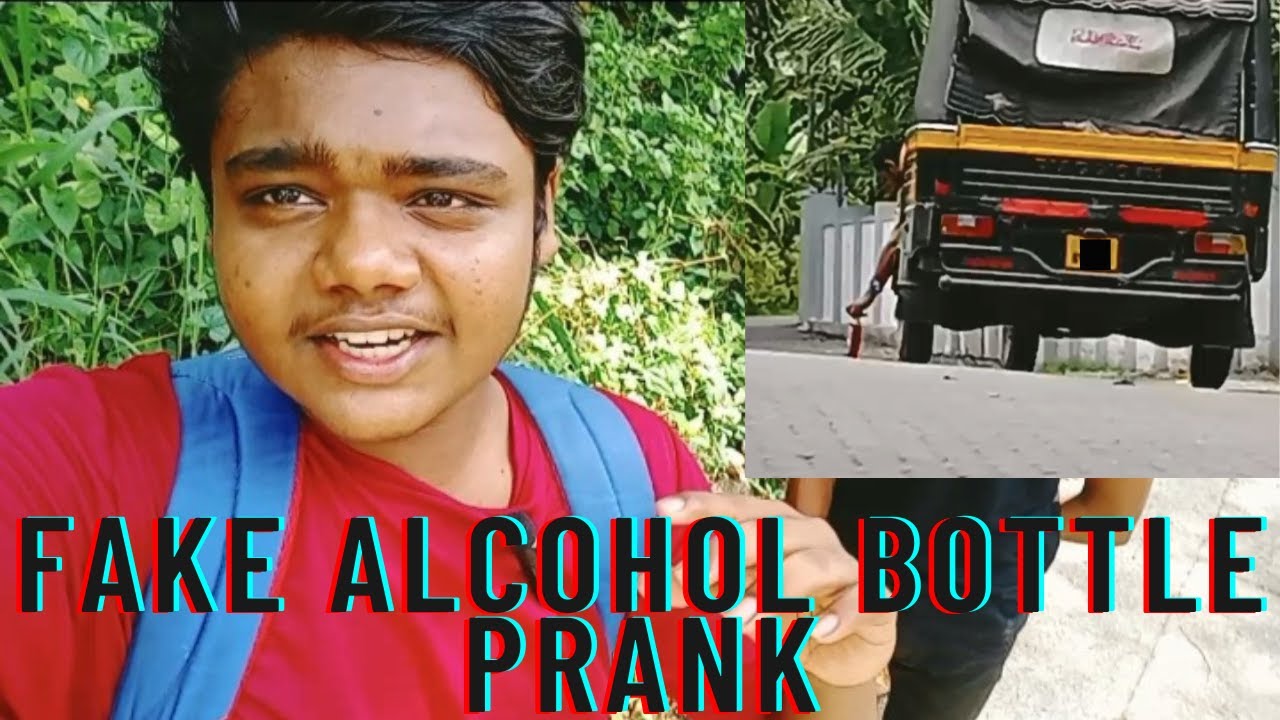 Fake alcohol bottle prank | Alcohol prank on public | മദ്യം | keralam ...