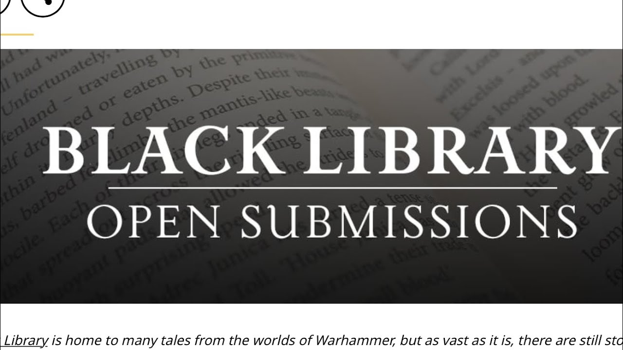 Black Library Open Submissions 2023! SHOULD I ATTEMPT? - YouTube