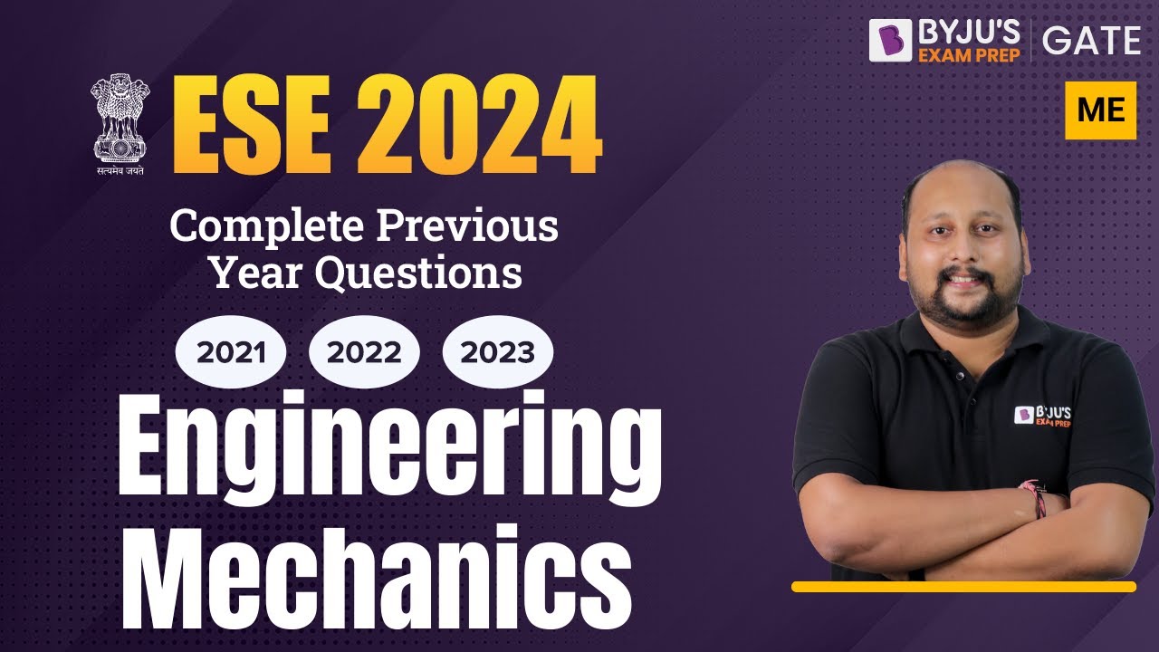 ESE 2024 | Mechanical Engineering | Engineering Mechanics Previous Year ...