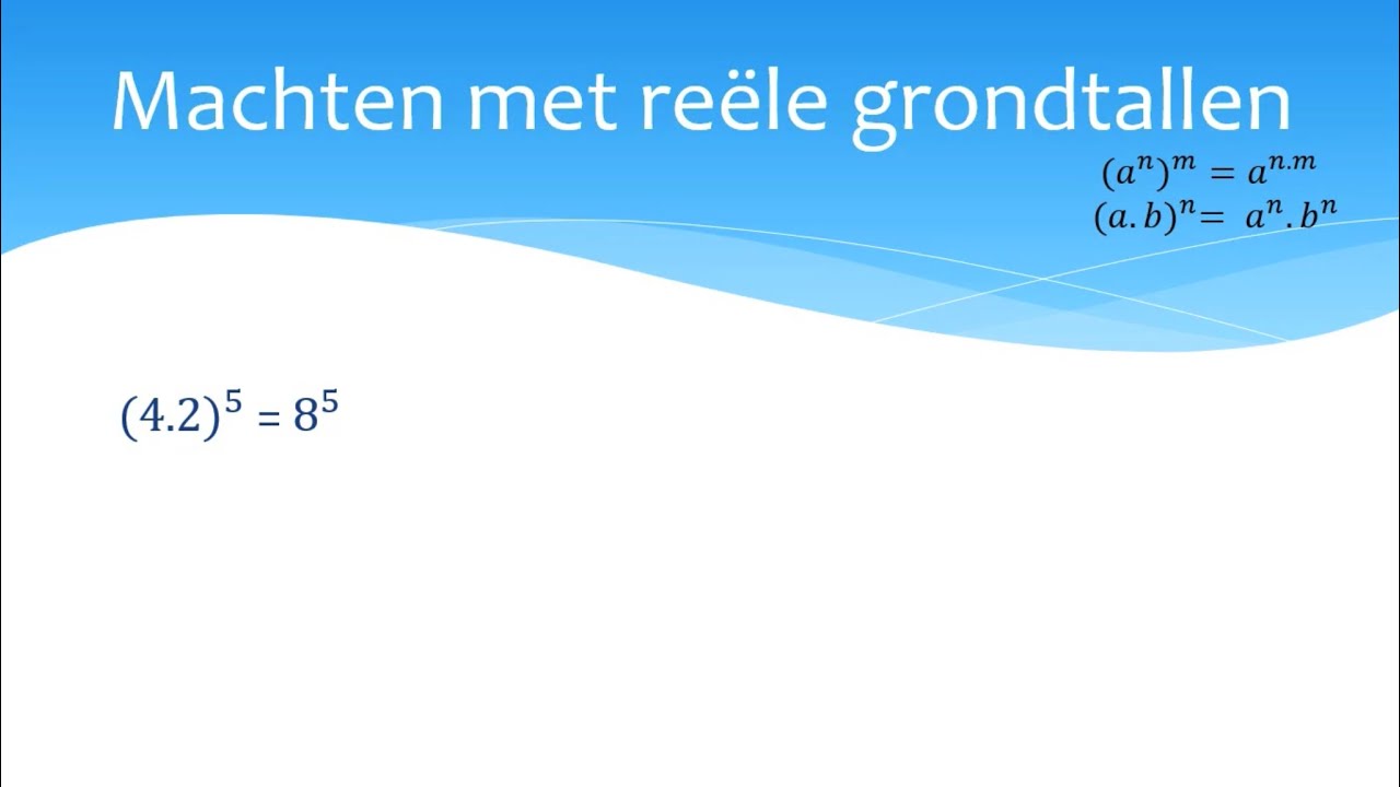 Rekenregels voor machten en vierkantswortels - YouTube