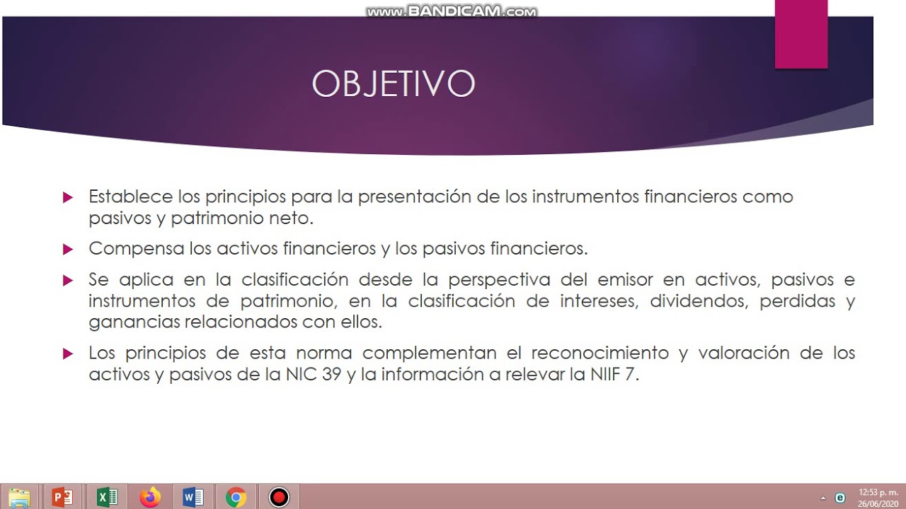 INSTRUMENTO FINANCIERO NIC 32 - YouTube