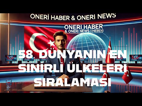 58. DÜNYANIN EN SİNİRLİ ÜLKELERİ SIRALAMASI