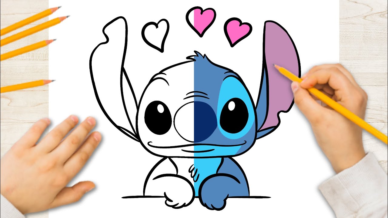 HOW TO DRAW LILO AND STITCH STITCH LEARN TO DRAW - YouTube