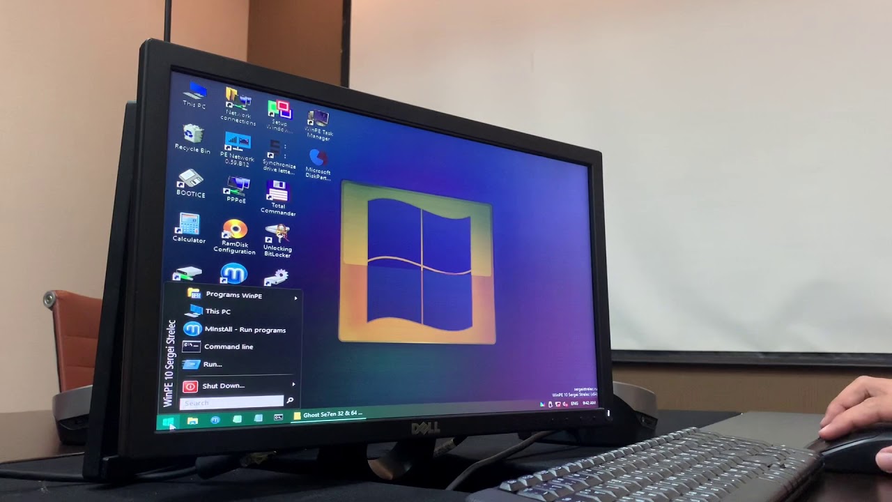 สอนลง windows ใหม่ ghost windows ใช้ windows PE เข้า bios และวิธีการ ...