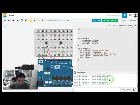 8. Learning to code C/C++ with Arduino: Pull up and Pull down resistors