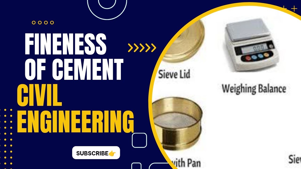 Fineness of cement :: Concrete technology :: Civil Engineering. - YouTube