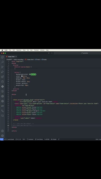 Datalist In Html Codesecret Html Css Javascipt Javascriptframework Javascriptlibrary Youtube