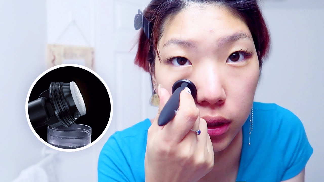 POKING MY FACE WITH GOLD NEEDLES + giveaway! (acne scars microneedling ...