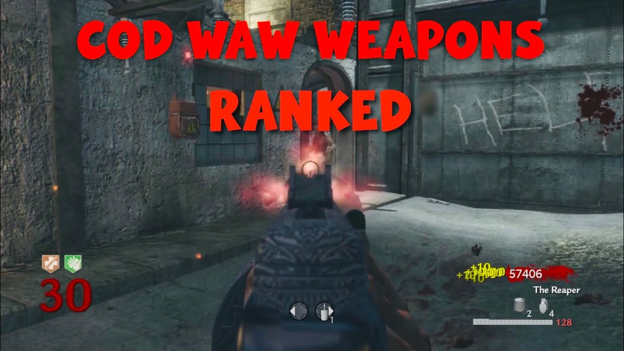 COD WaW Zombies Weapons Ranked - YouTube