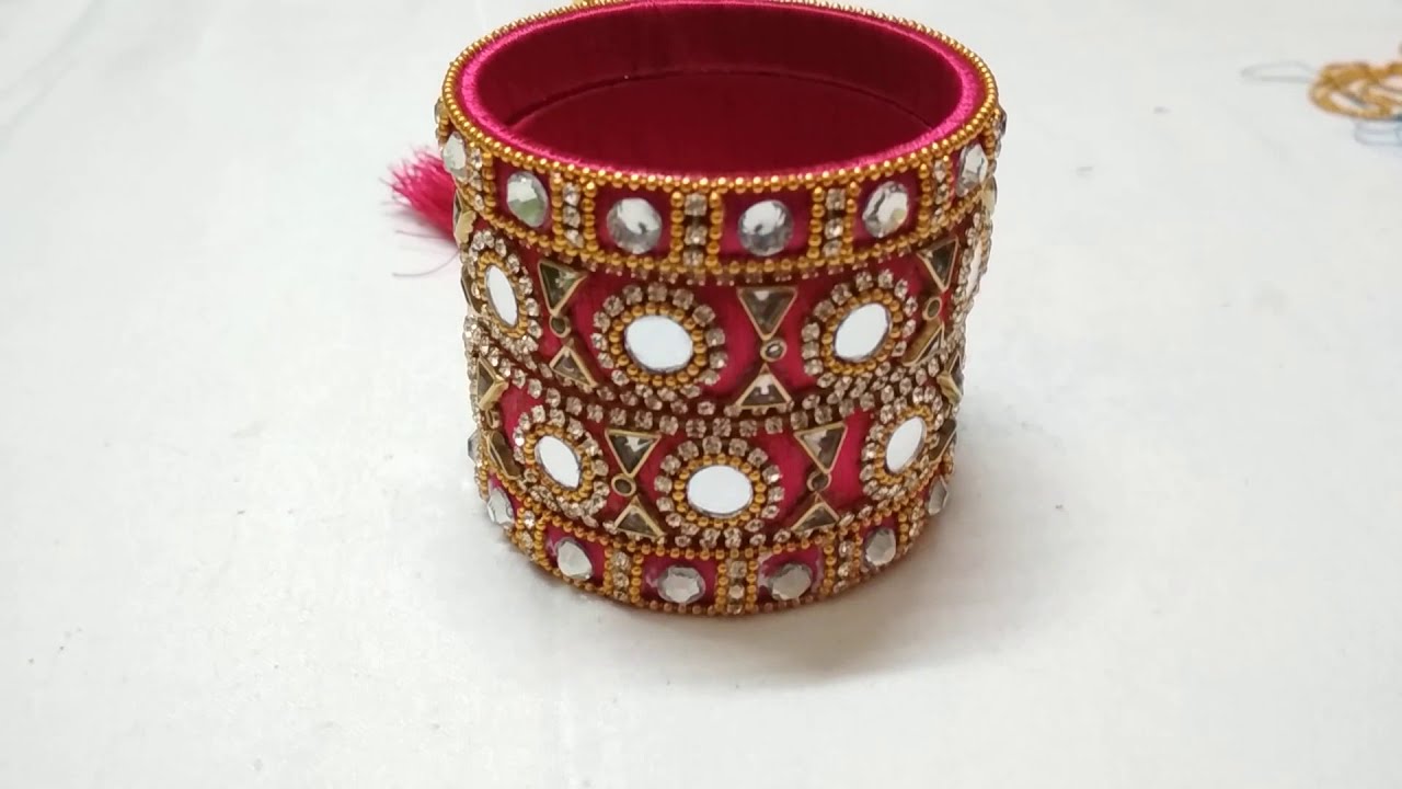 Make an awesome new bangle set # New Look # Silk Thread Bangles Set ...