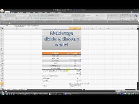 VsCap: Multi Stage Dividend Discount Model in Excel