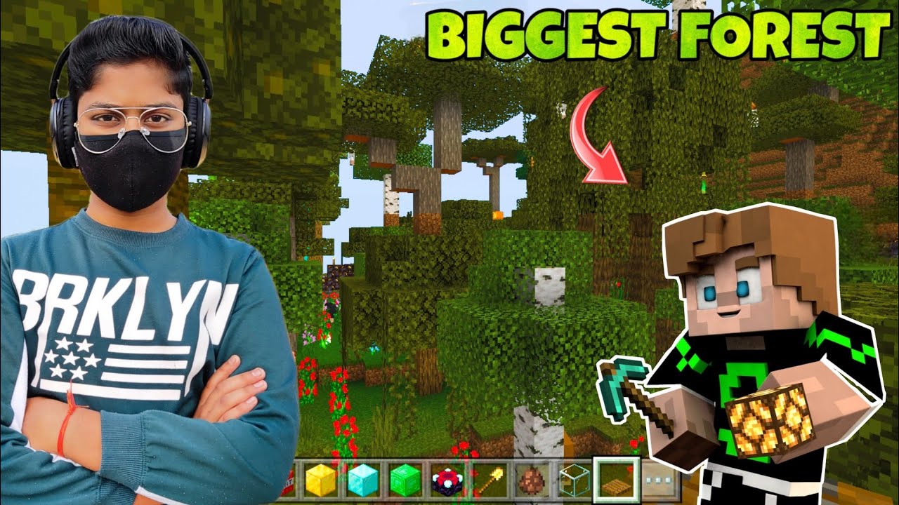 BIGGEST FOREST WITH EVERY ANIMAL IN MINECRAFT - YouTube