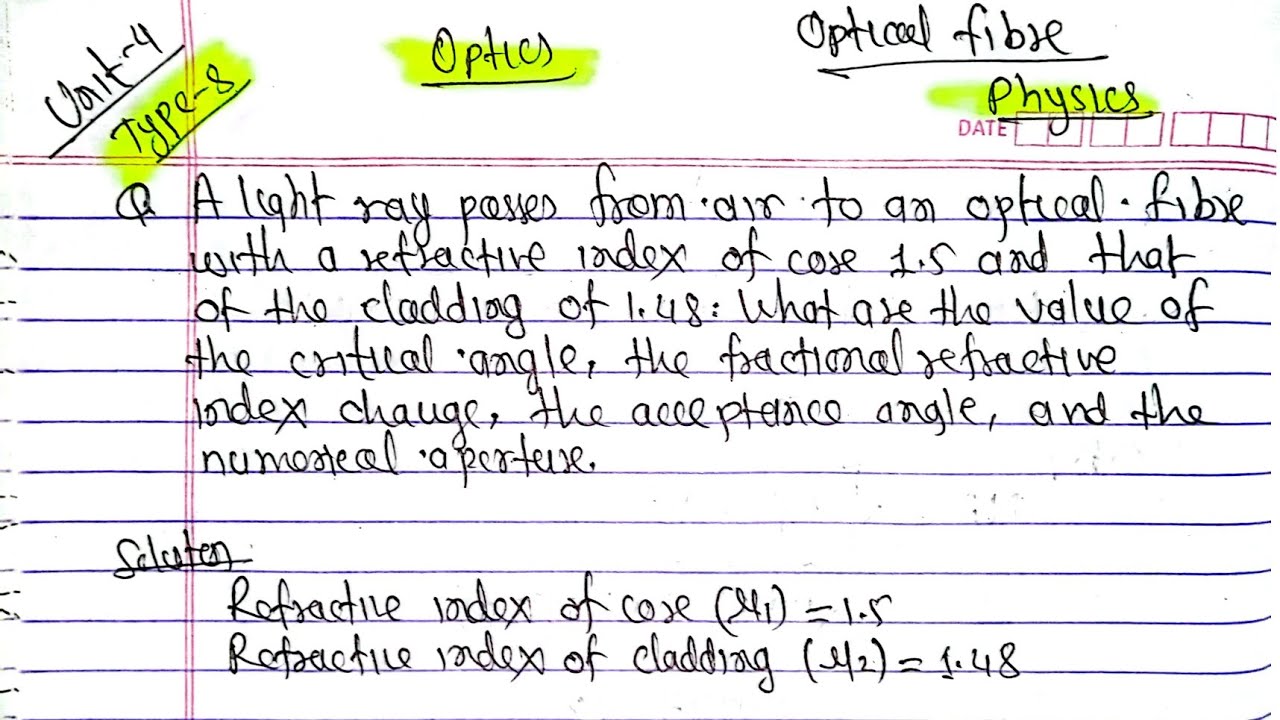 Optics|Numerical|Type-8|Physics BE 2nd semester| Optics numerical ...