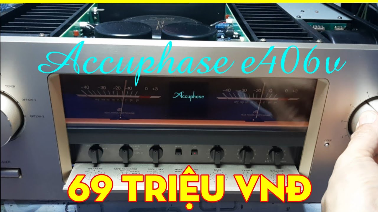 accuphase e 406v hát một loa , repair amplifier accuphase - YouTube