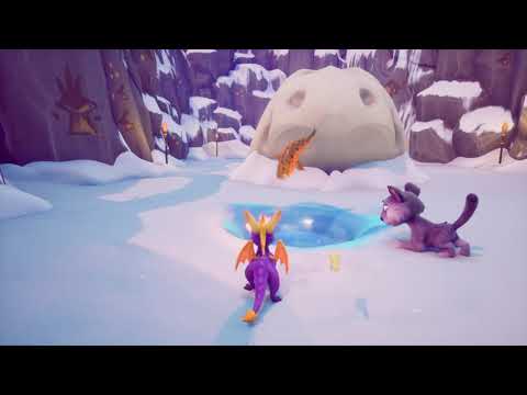 Helping the Snow Leopard in Crystal Glacier from Spyro Reignited ...