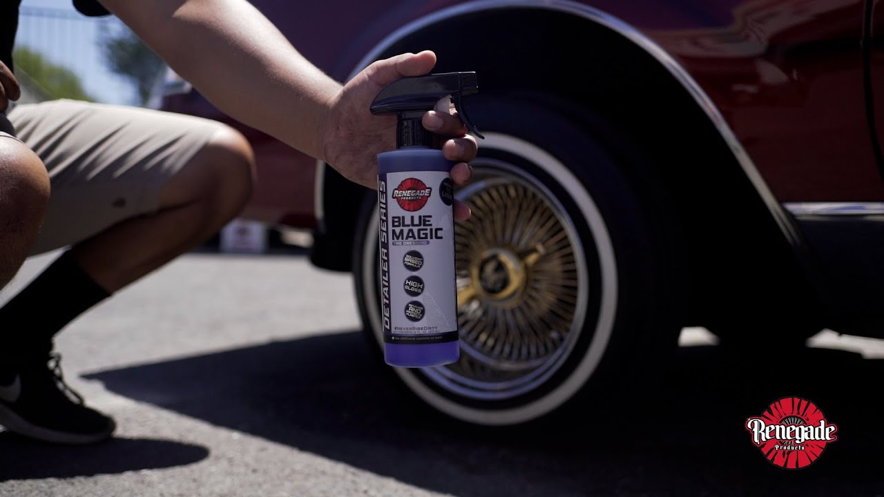 How To: Whitewall Tire Care And Shine With BLUE MAGIC Tire Dressing ...