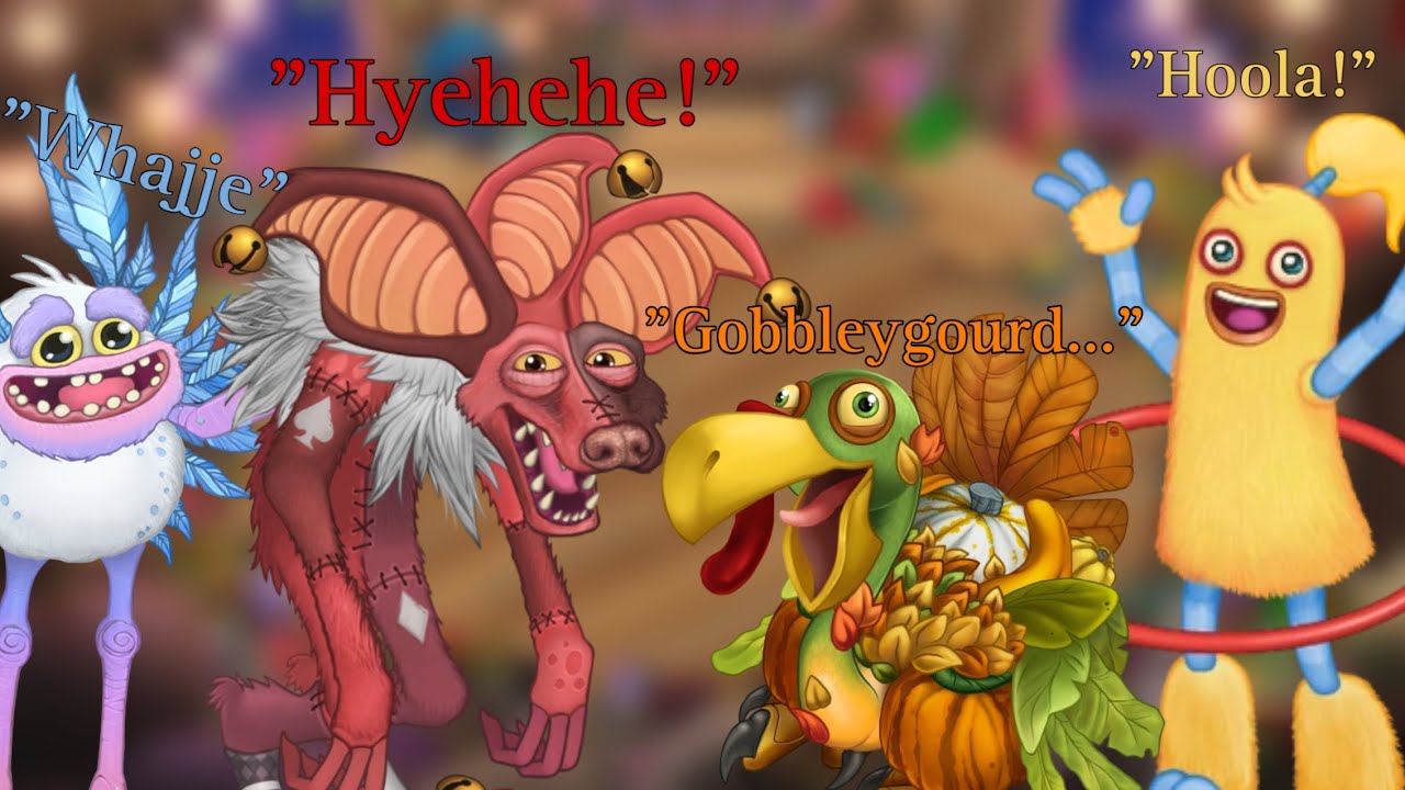 MSM Monsters saying their names for 16 seconds. | My Singing Monsters ...