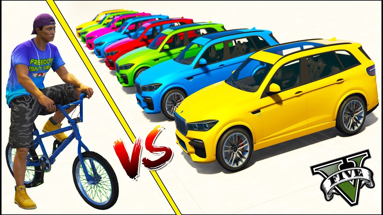 GTA 5 ONLINE BIKE BMX VS CARROS !!! 1X1 !!! QUEM VAI CONSEGUIR ...