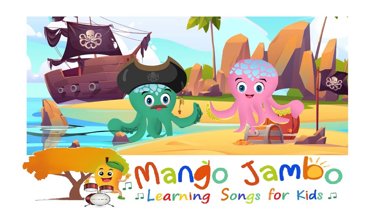 Octopus song! Learn ocean animals| Kids fun simple songs | Nursery ...